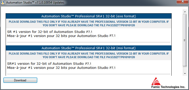 Service Releases Notification | Automation Studio™